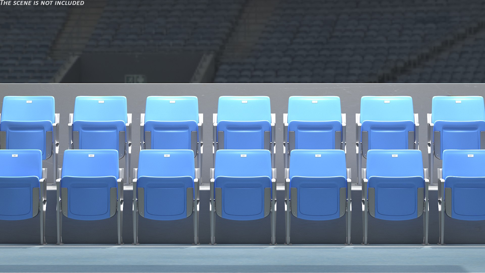 Plastic Stadium Seat Model - TurboSquid 1947558