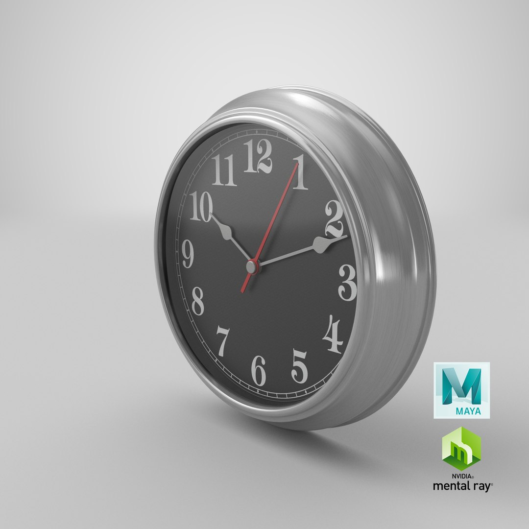 Wall Clock 04 3D - TurboSquid 1949513