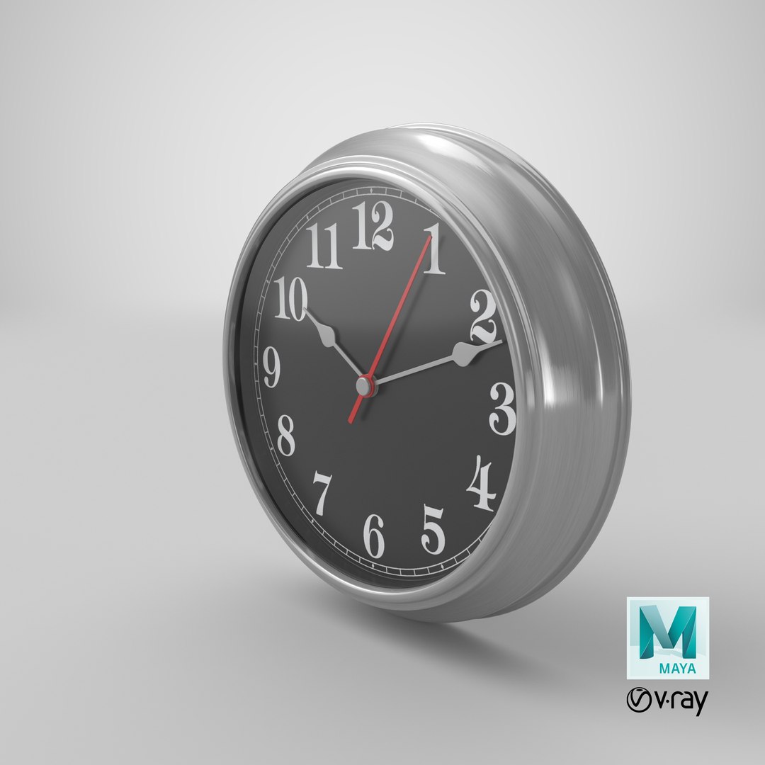 Wall Clock 04 3D - TurboSquid 1949513