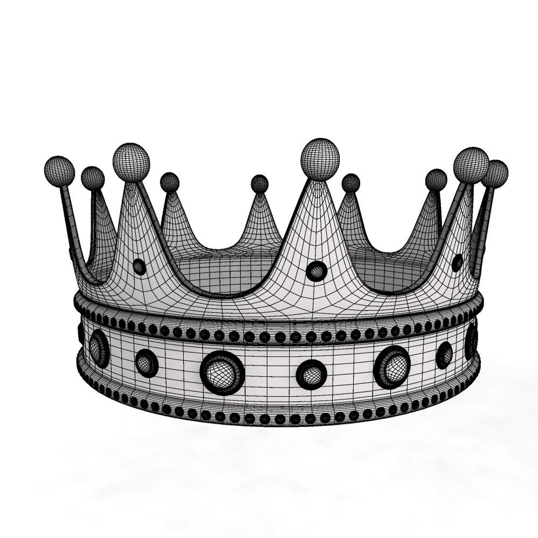 3d Crown King Ornaments