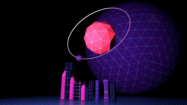 3D METAVERSE - Skybox Satellite Building Ground - Low Poly 3D Model ...