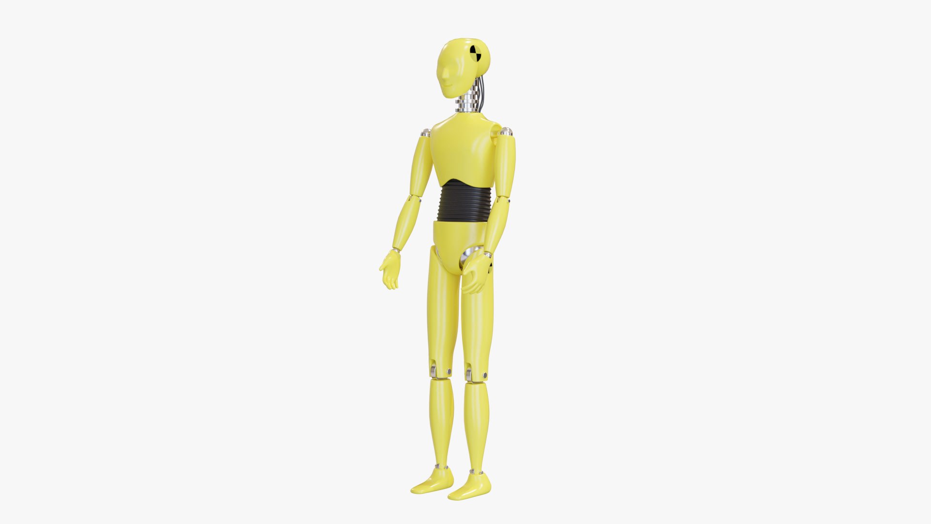 3D Yellow Crash Test Dummy Model - TurboSquid 2299151