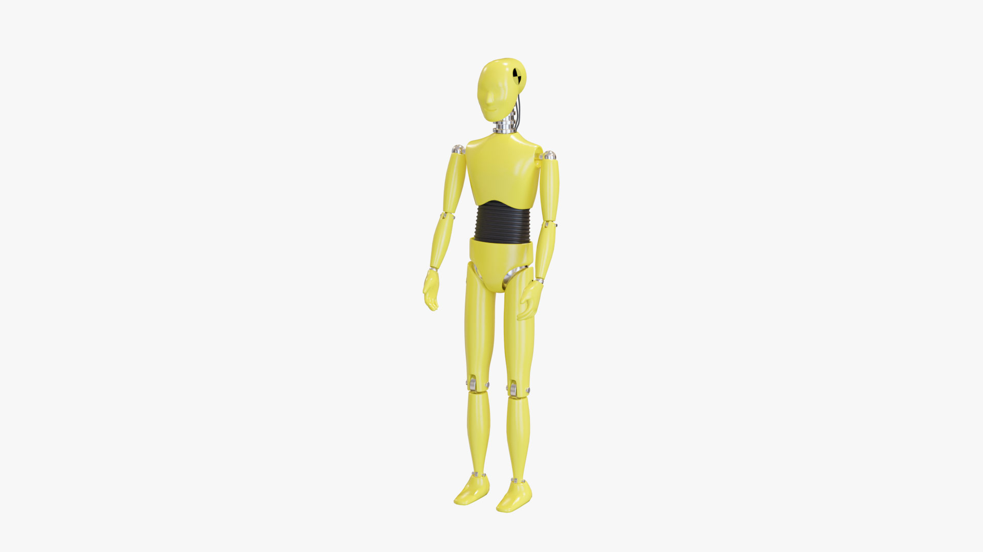 3D Yellow Crash Test Dummy Model - TurboSquid 2299151