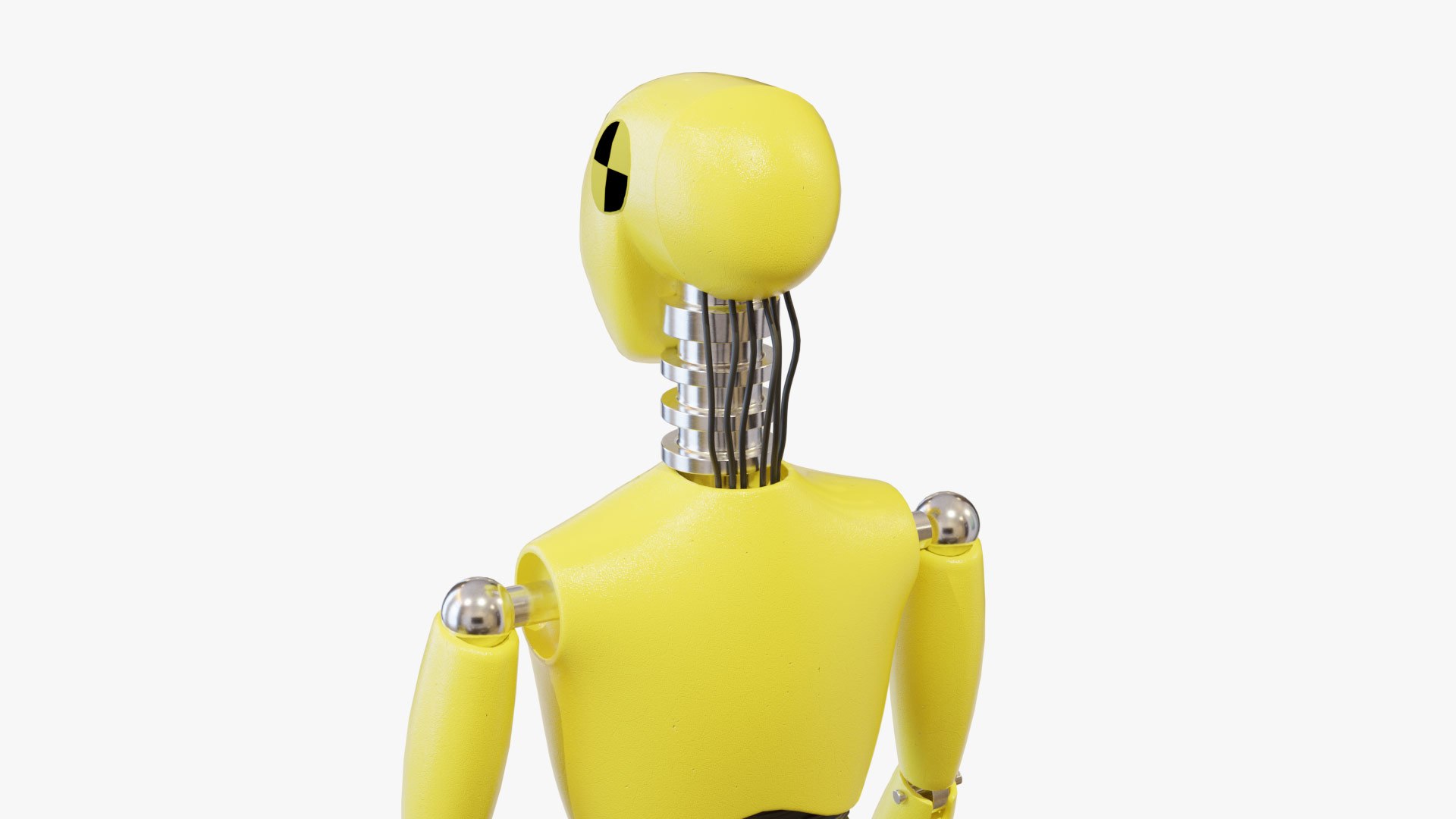 3D Yellow Crash Test Dummy Model - TurboSquid 2299151