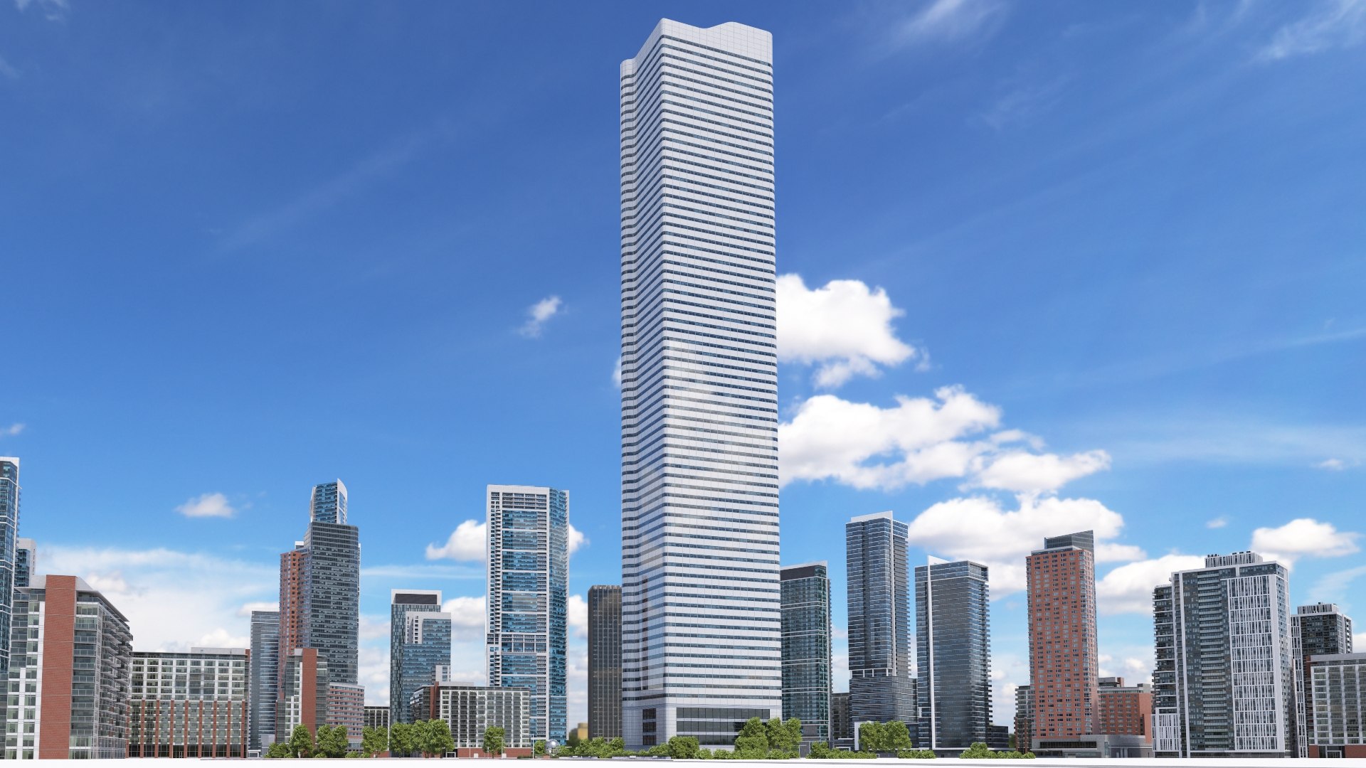 First Canadian Place V9 Lowpoly Model - TurboSquid 1789275