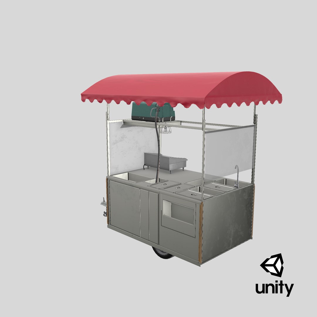 3D Food Cart - TurboSquid 1176207