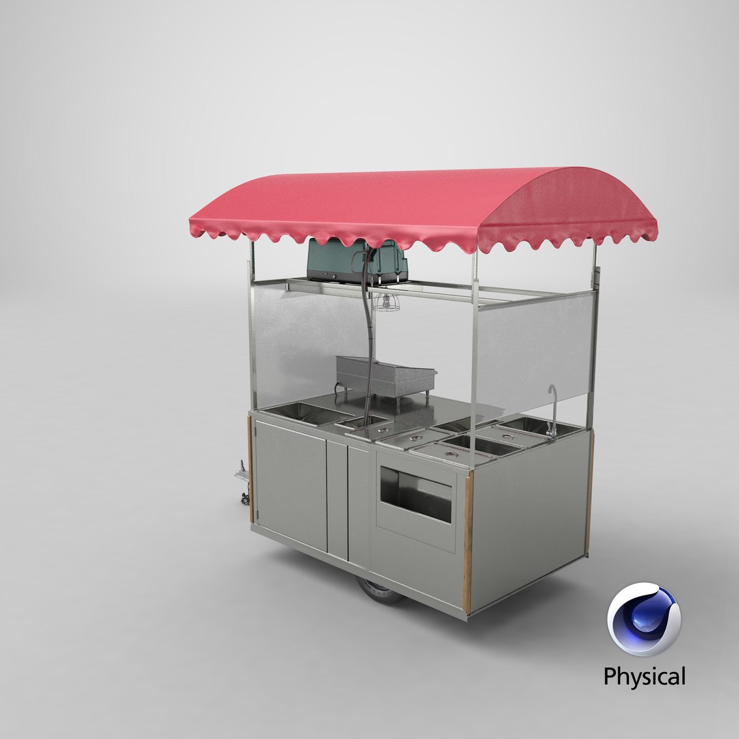 3D Food Cart - TurboSquid 1176207