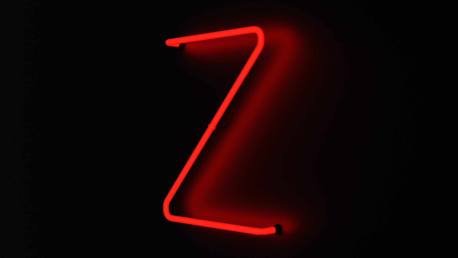 3D Neon Red Alphabet Z - TurboSquid 2162728