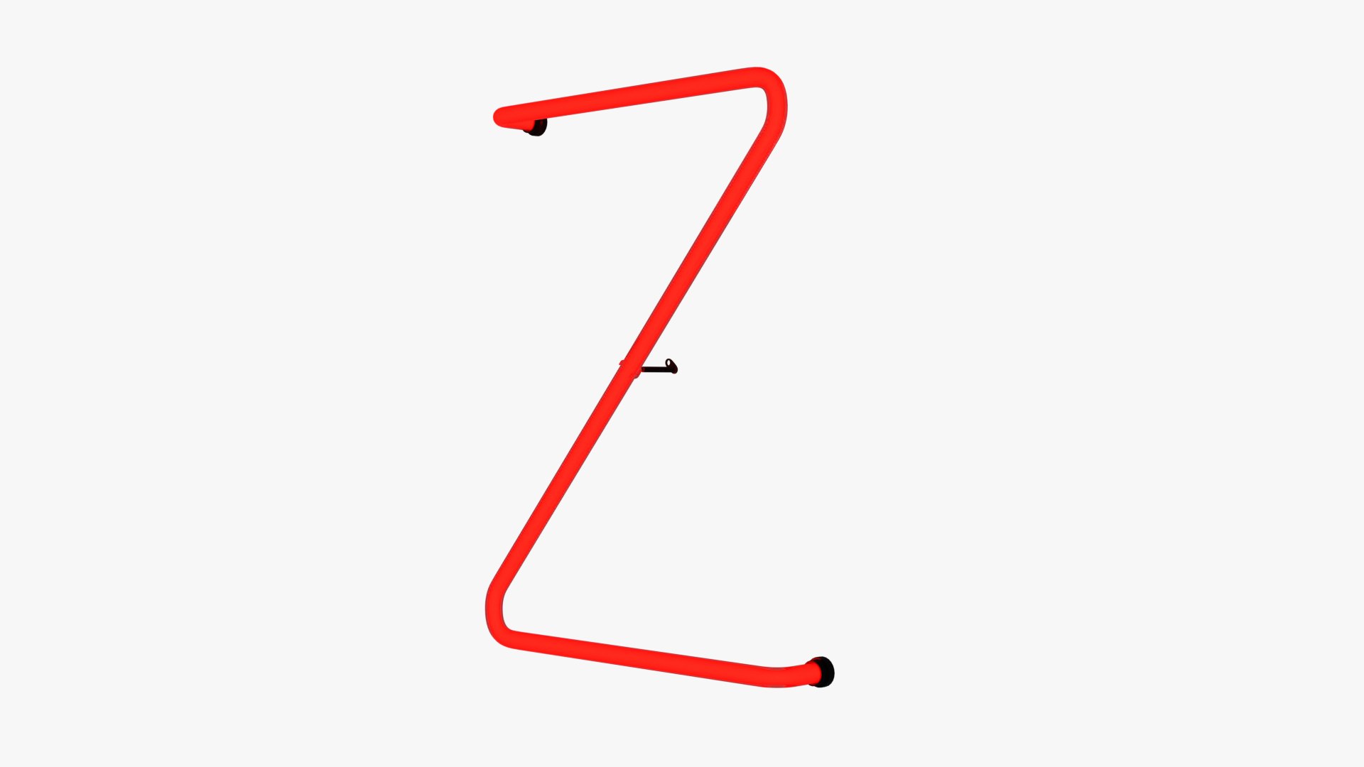 3D Neon Red Alphabet Z - TurboSquid 2162728