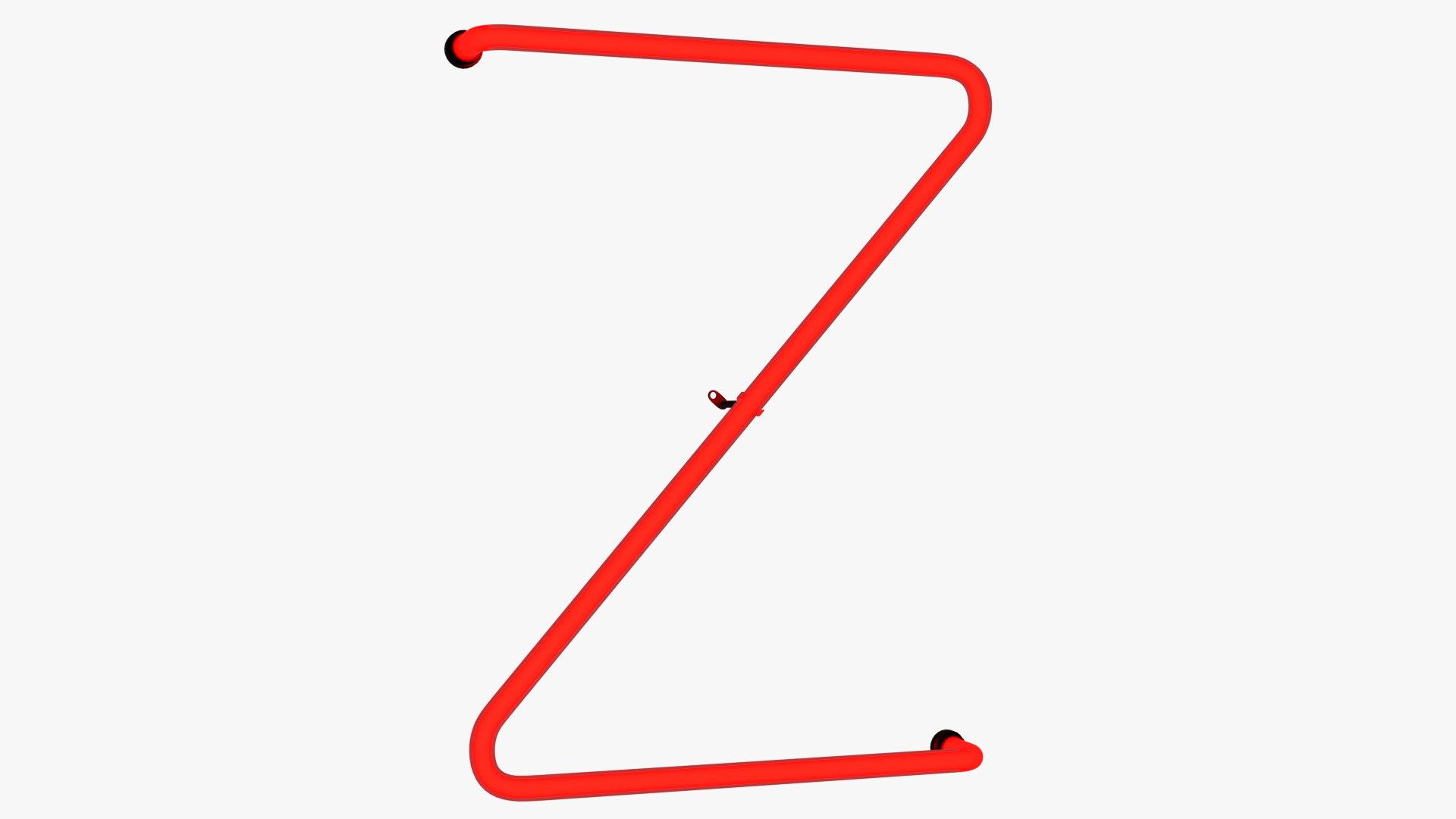 3D Neon Red Alphabet Z - TurboSquid 2162728