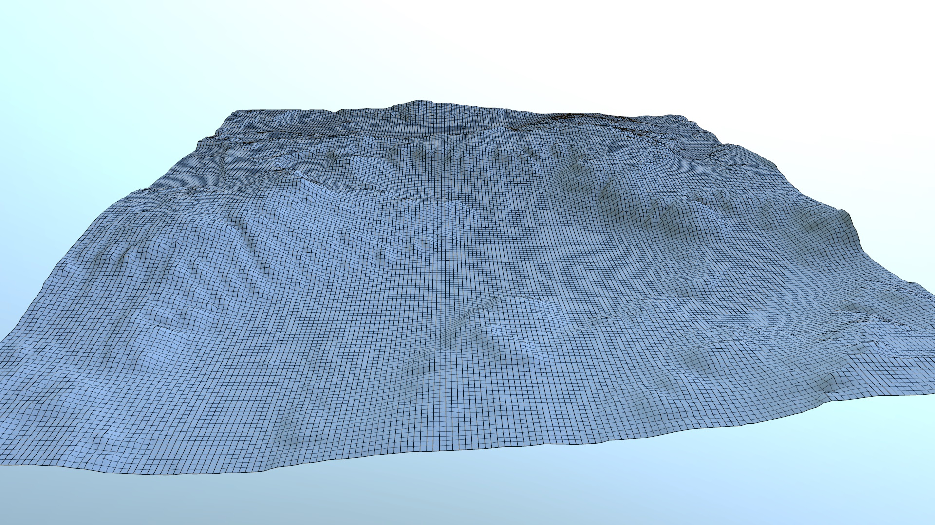 Hills Cliffs Terrain Obj