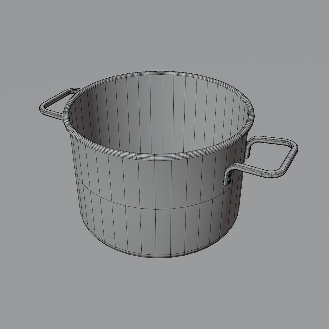 Steel Pot V3 3D Model - TurboSquid 2204804