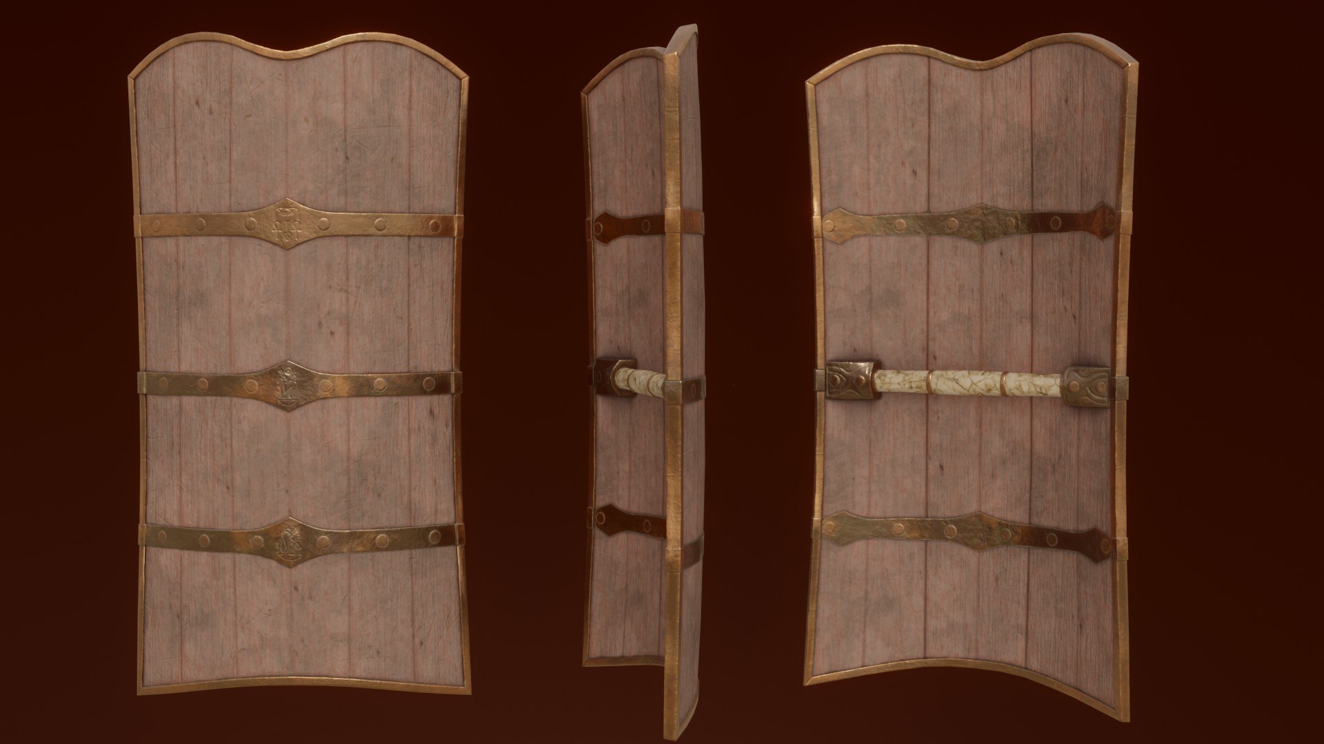 3D Model Copper Fantasy Weapon Set - TurboSquid 1940763