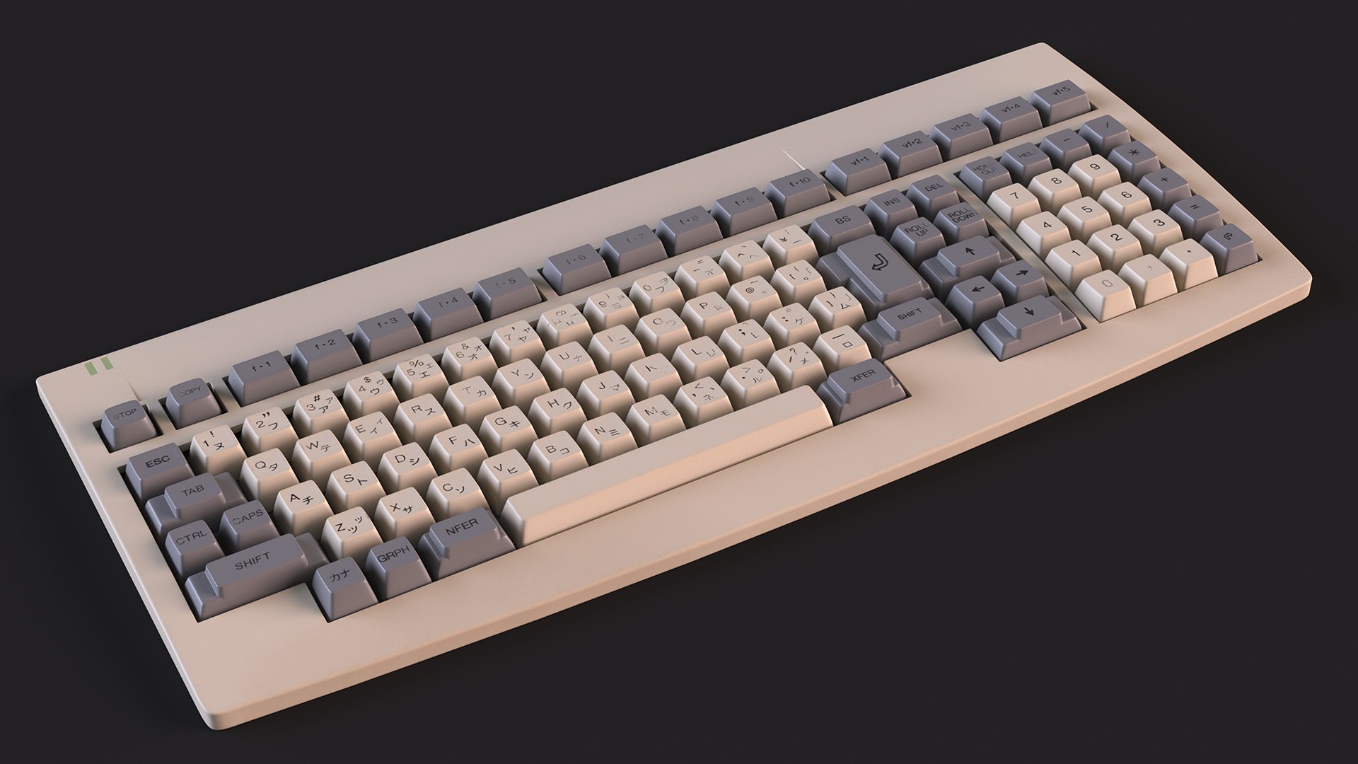 Mechanical Computer Terminal Keyboard Vintage 3D Model - TurboSquid 2055954