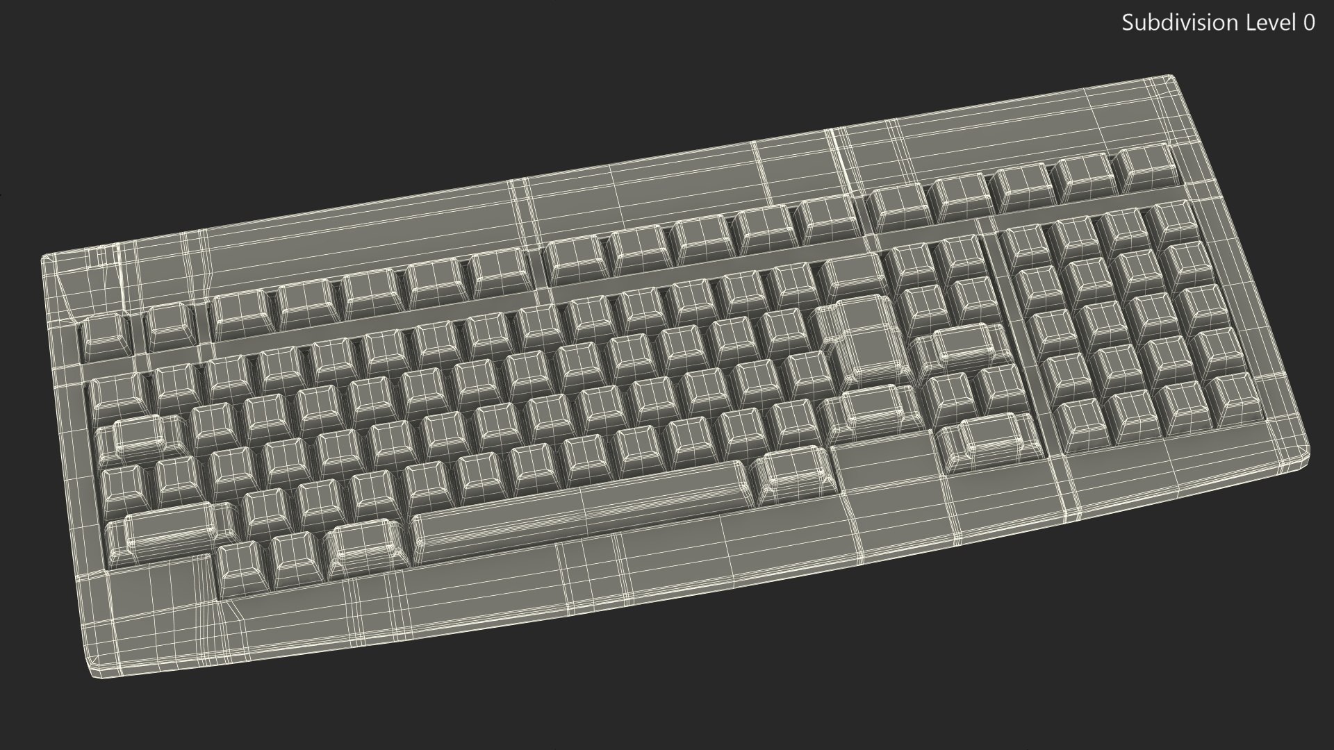 Mechanical Computer Terminal Keyboard Vintage 3D Model - TurboSquid 2055954