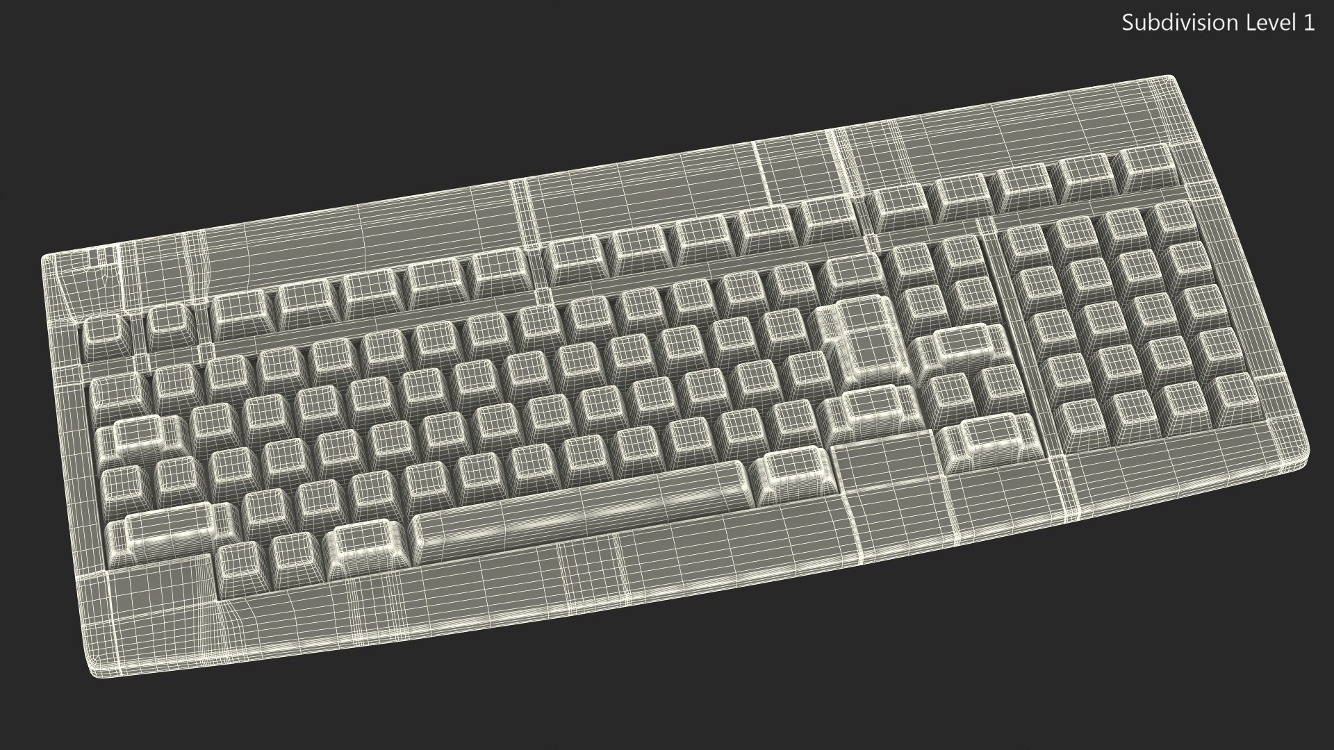 Mechanical Computer Terminal Keyboard Vintage 3D Model - TurboSquid 2055954