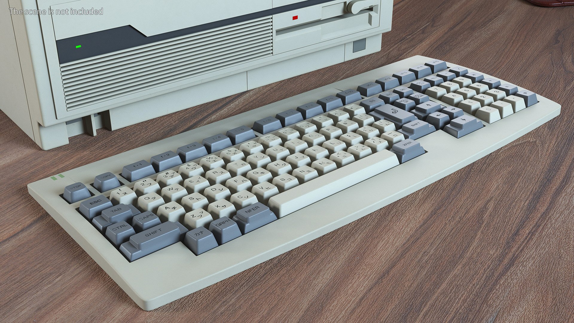 Mechanical Computer Terminal Keyboard Vintage 3D Model - TurboSquid 2055954