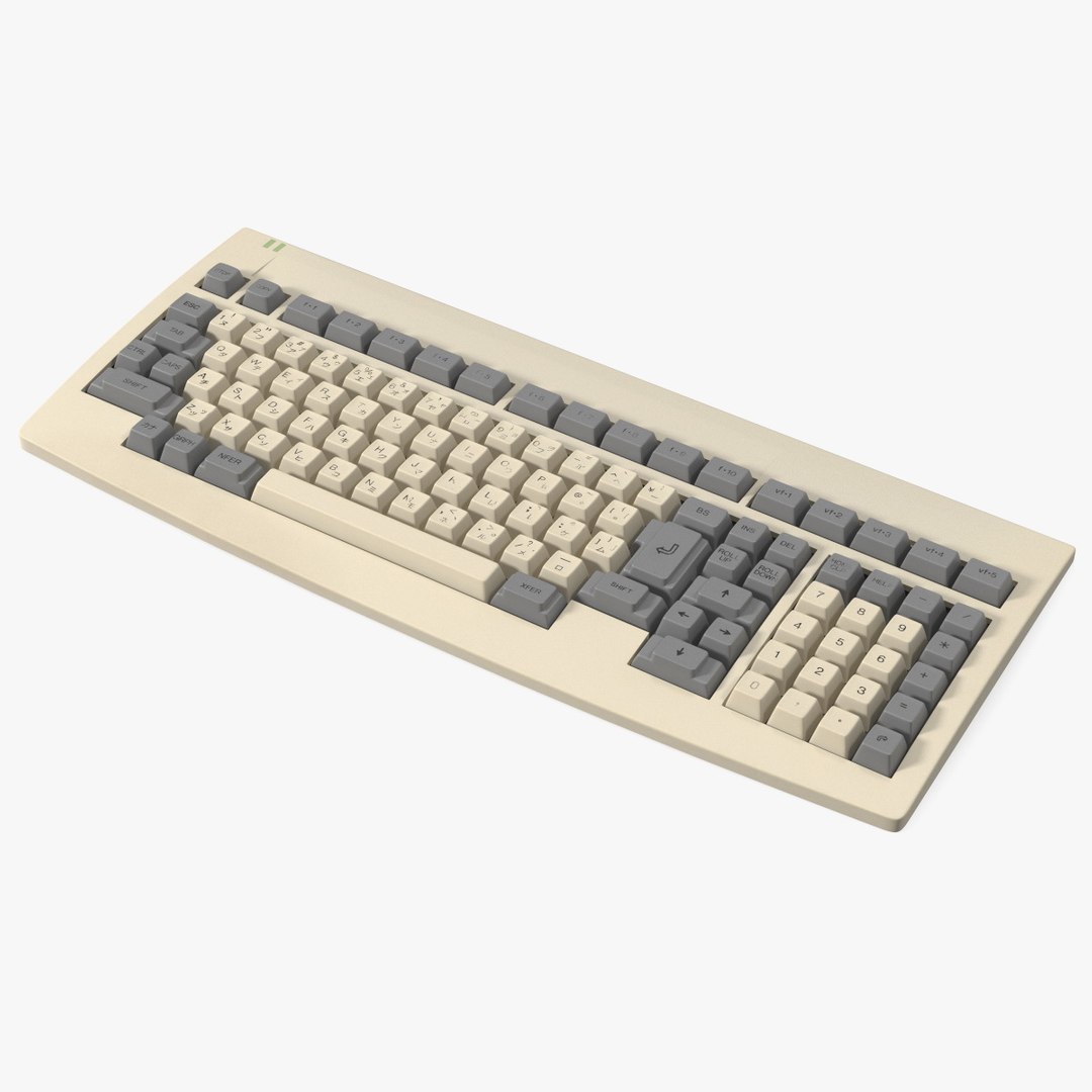Mechanical Computer Terminal Keyboard Vintage 3D model - TurboSquid 2055954