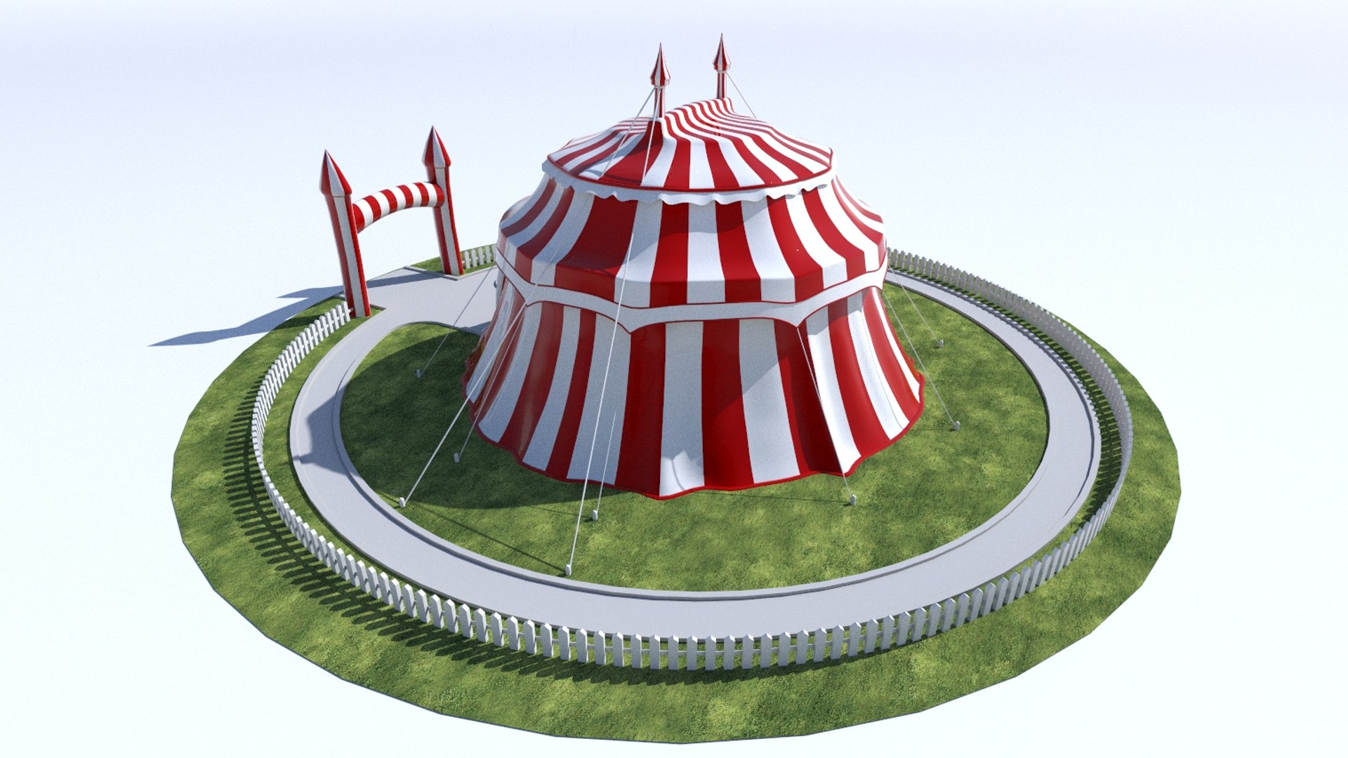Circus Tent 3d Model