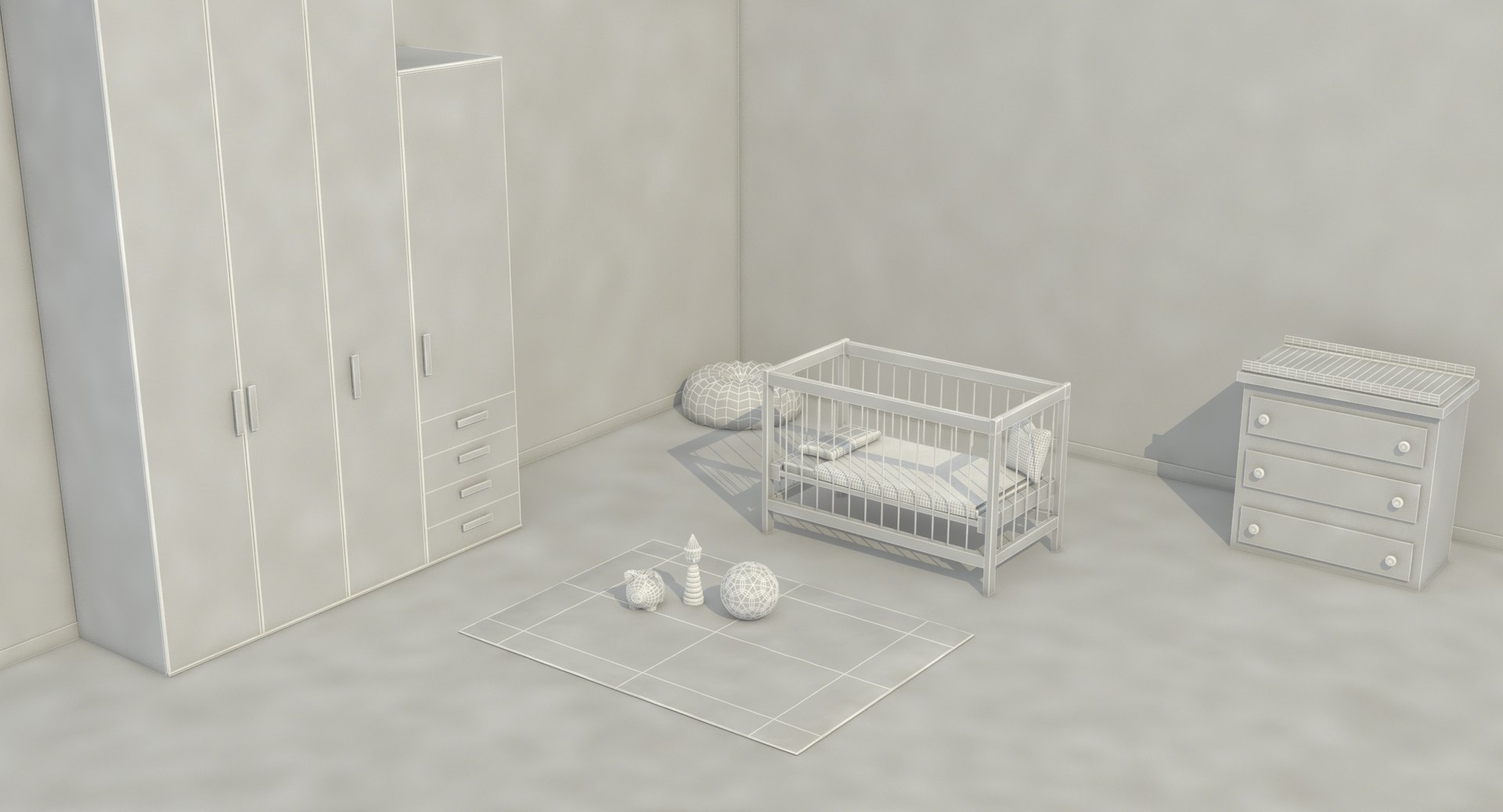 3D model baby room - TurboSquid 1766770