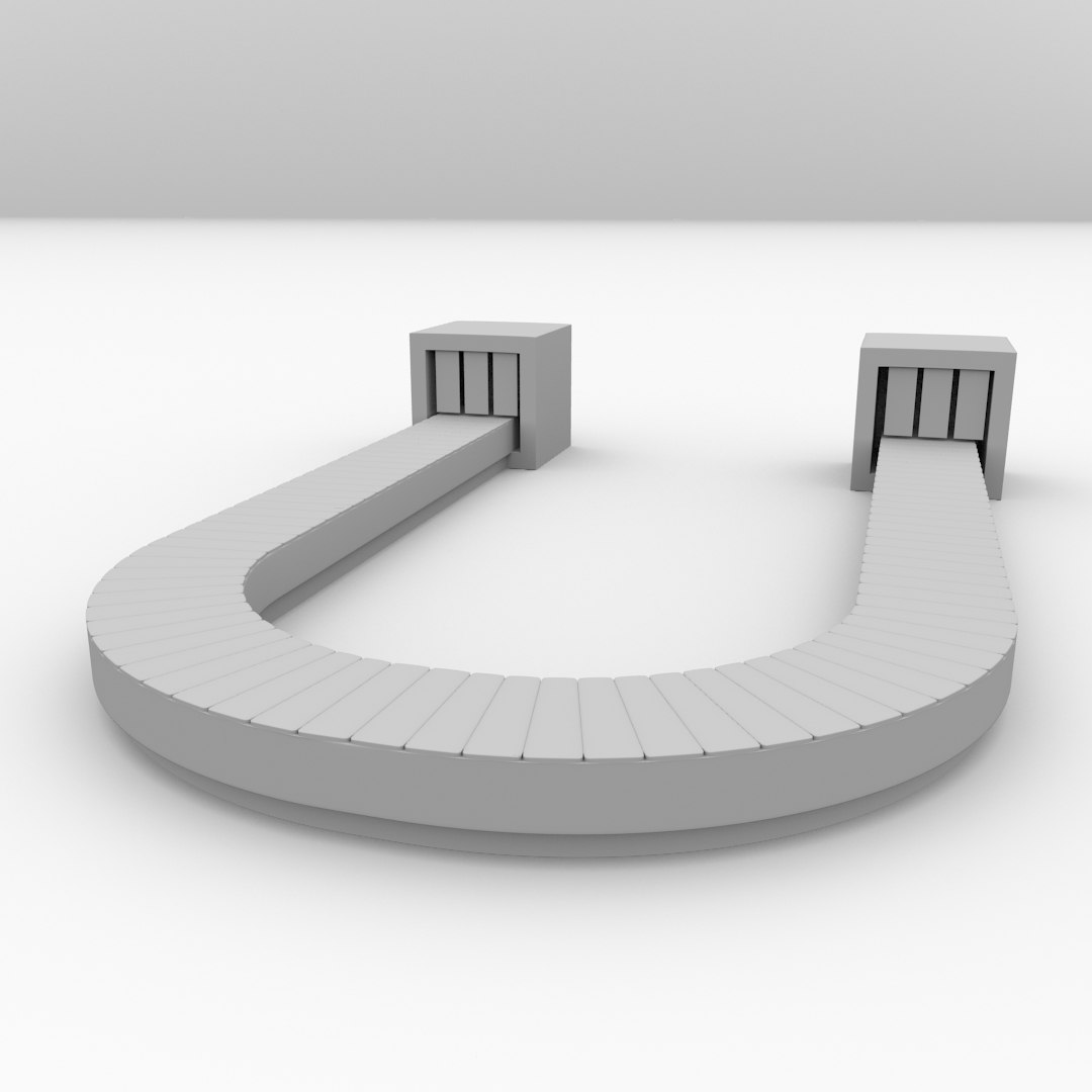 3D Baggage Carousel Model - TurboSquid 1430828