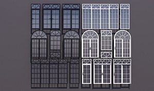 3D double-hung windows model - TurboSquid 1627840