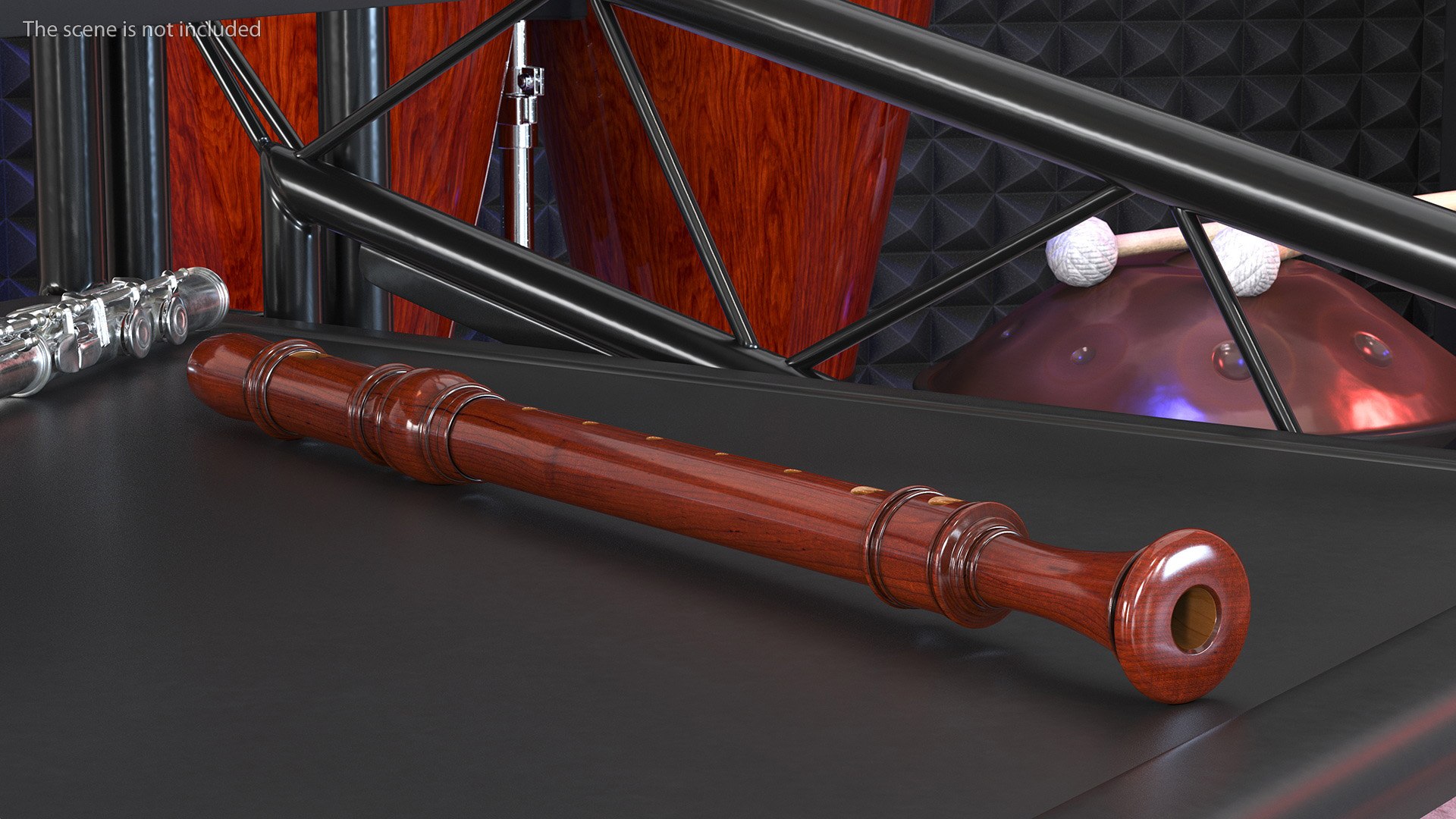 Wooden Recorder Flute 3D - TurboSquid 2186447