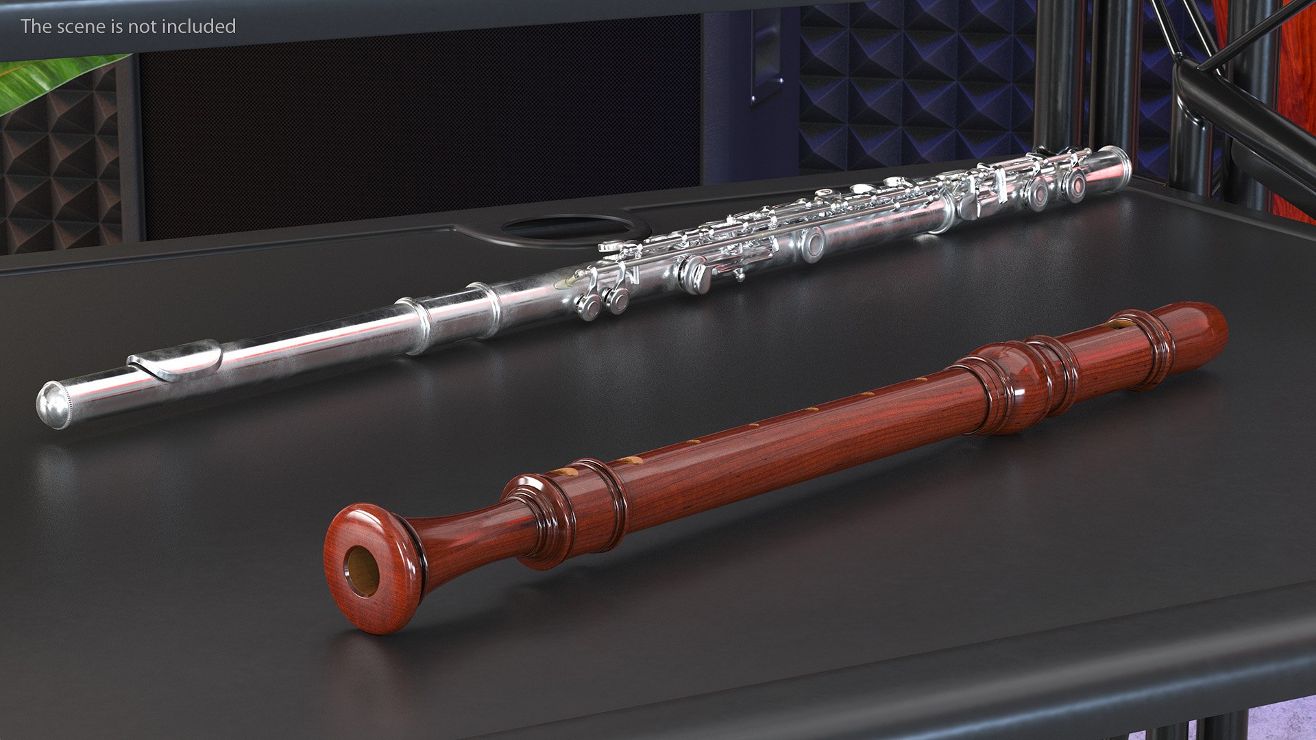 Wooden Recorder Flute 3D - TurboSquid 2186447