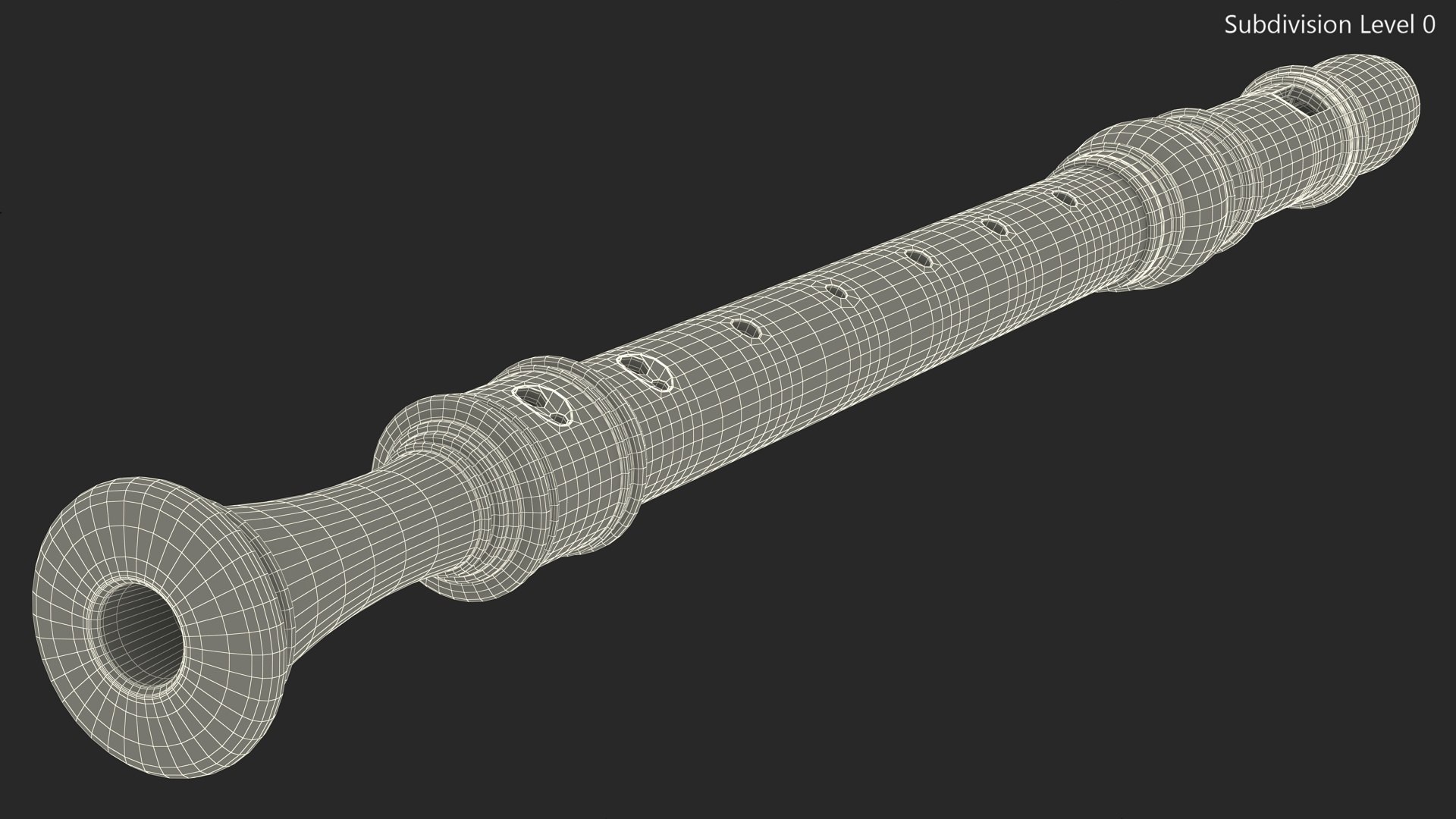Wooden Recorder Flute 3D - TurboSquid 2186447