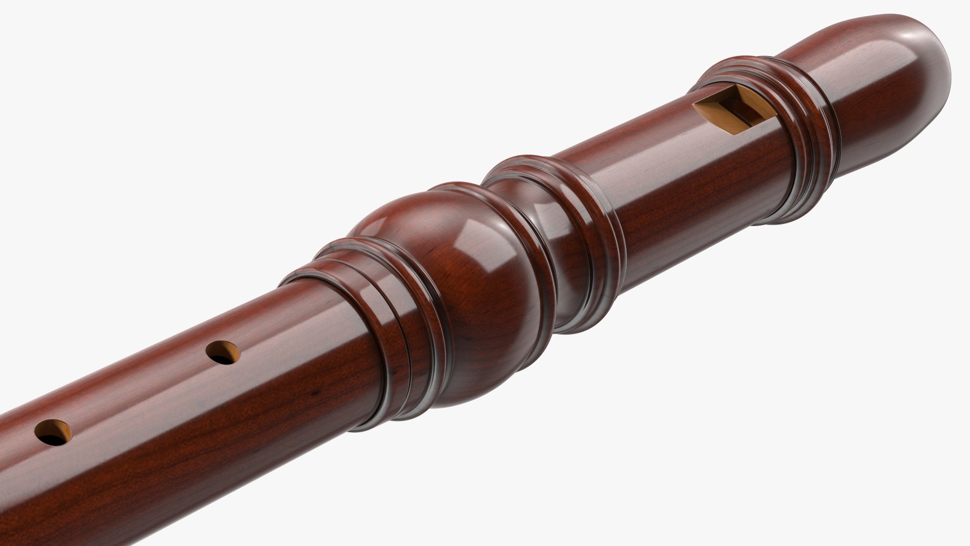 Wooden Recorder Flute 3D - TurboSquid 2186447
