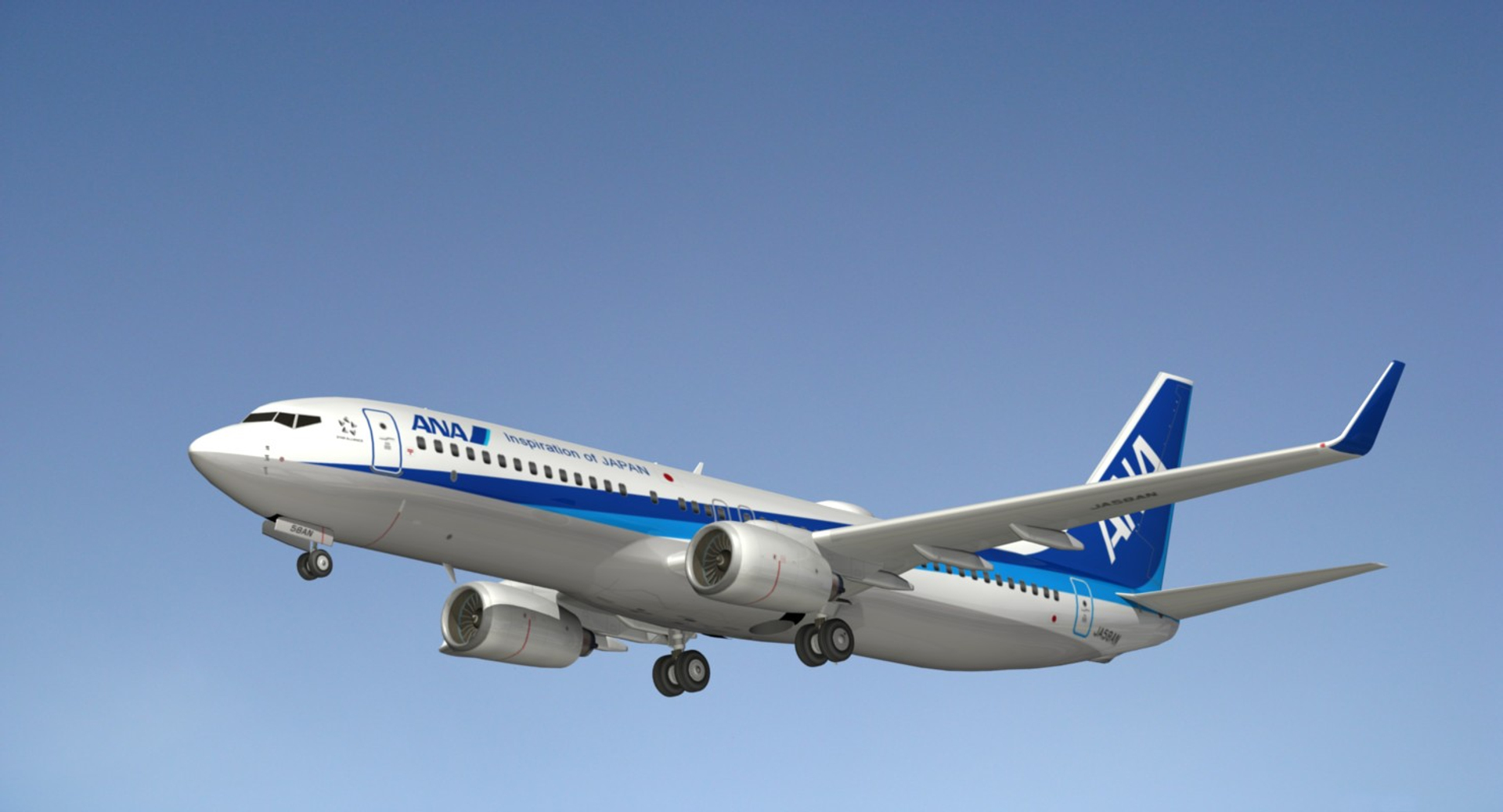 3D Model Boeing Ana - TurboSquid 1472697