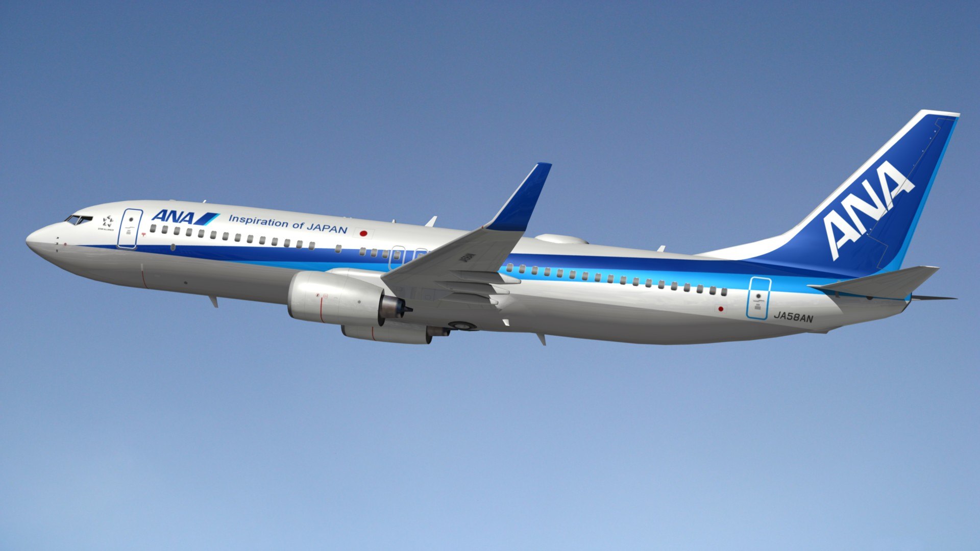 3D model boeing ana - TurboSquid 1472697