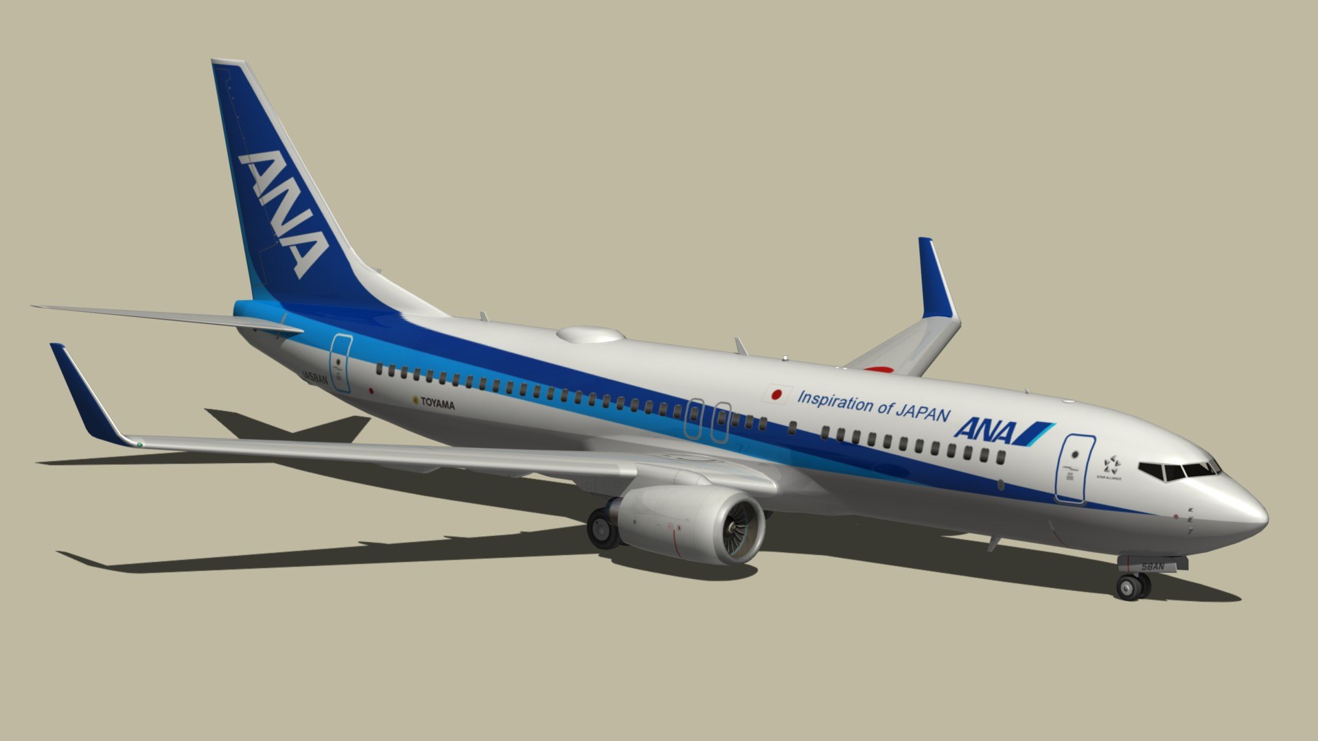 3D Model Boeing Ana - TurboSquid 1472697