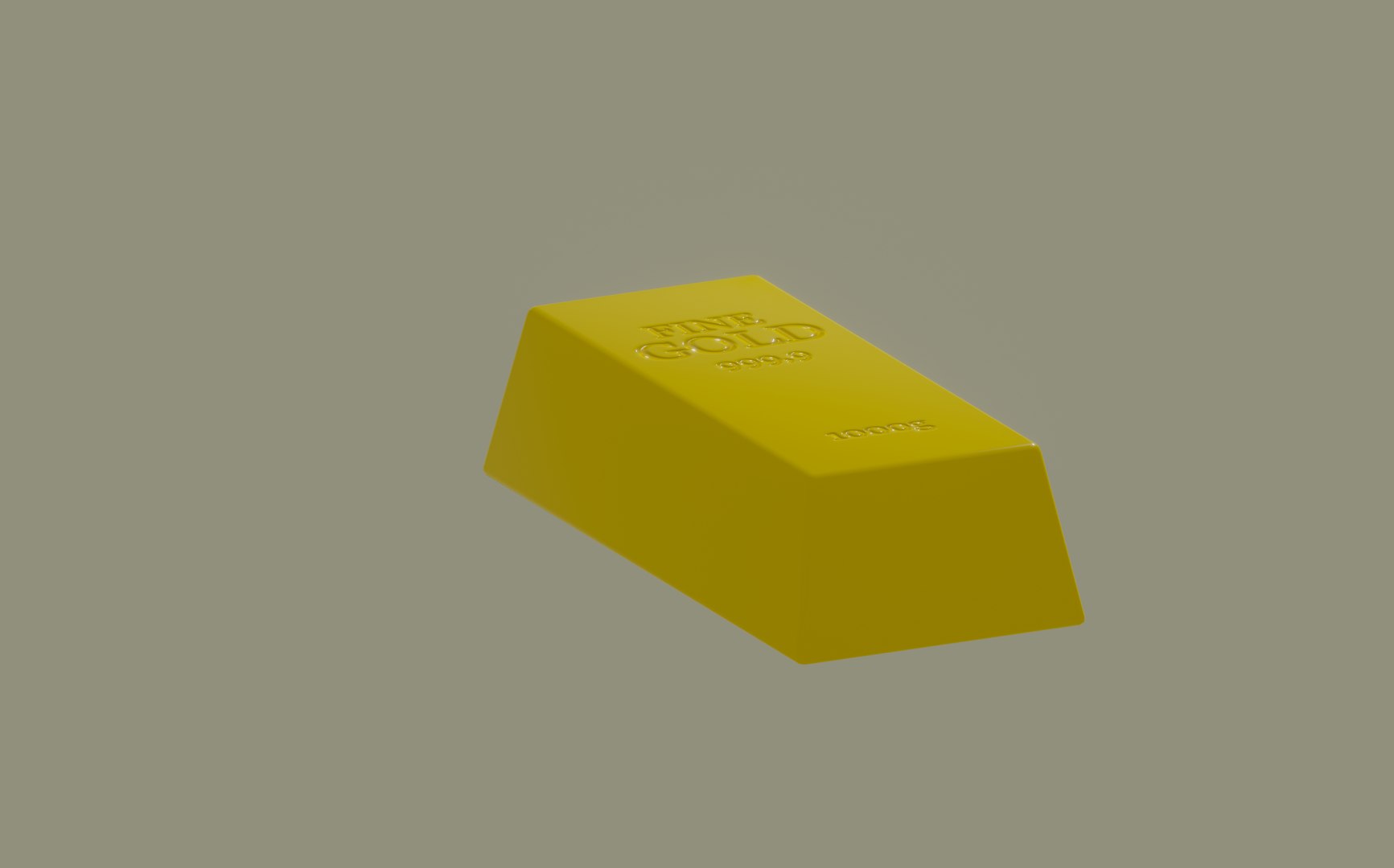 Gold Bar 3D Model - TurboSquid 2058076