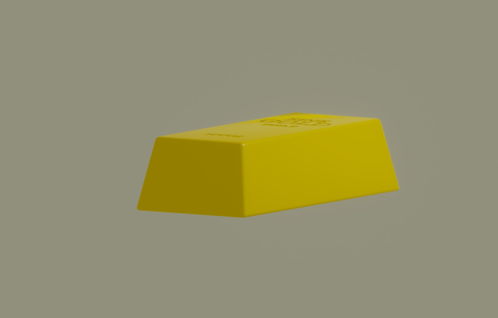 Gold Bar 3D Model - TurboSquid 2058076