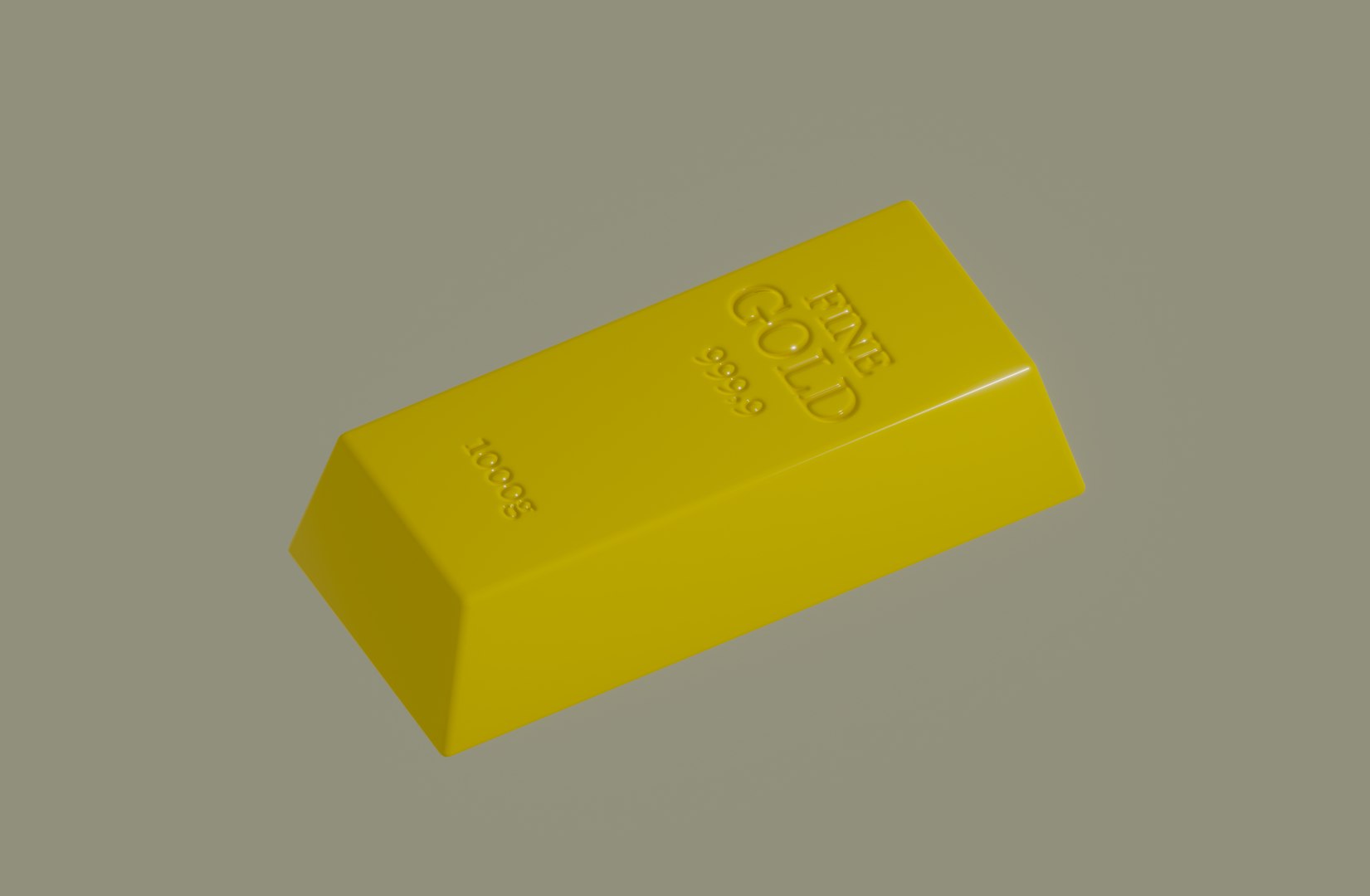Gold Bar 3D Model - TurboSquid 2058076
