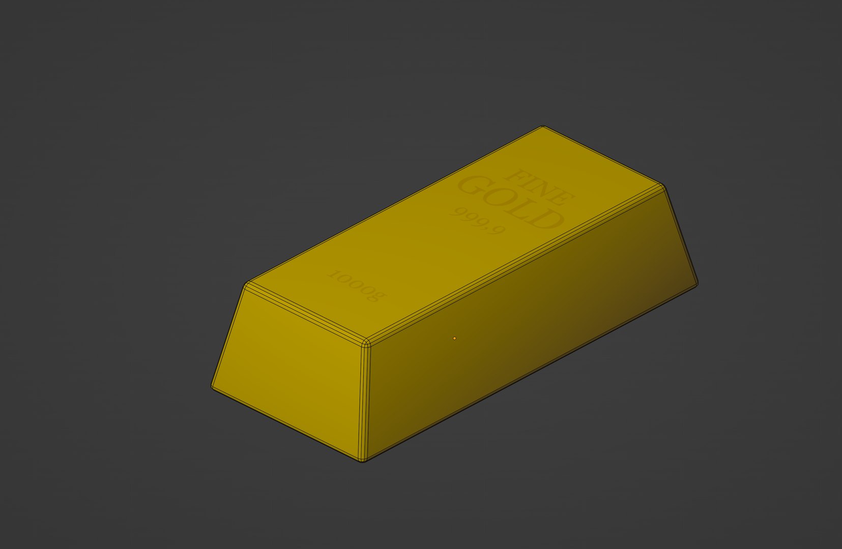 Gold Bar 3D Model - TurboSquid 2058076