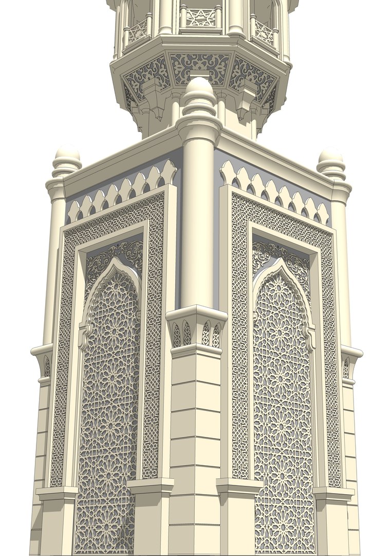 3D Model Minaret Mosque - TurboSquid 2325357
