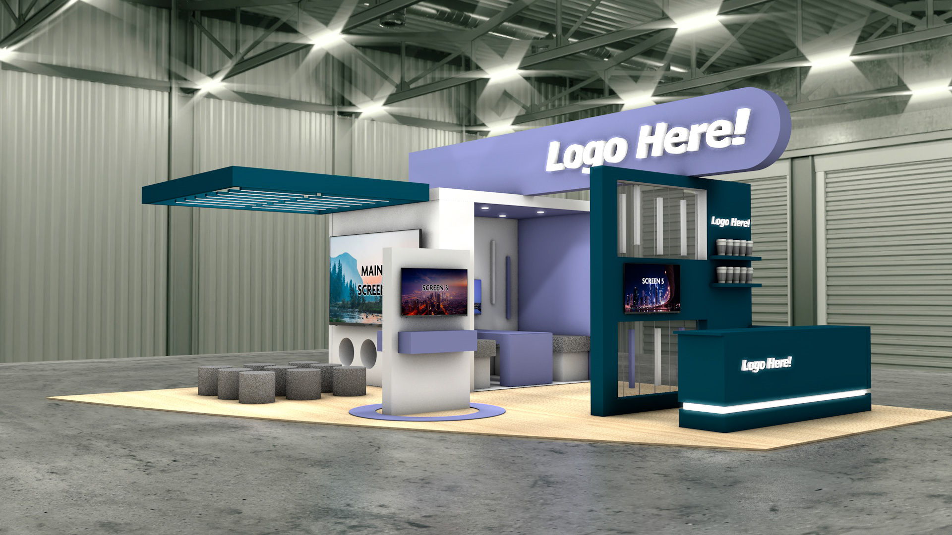 3D Exhibition Stand model - TurboSquid 2093196