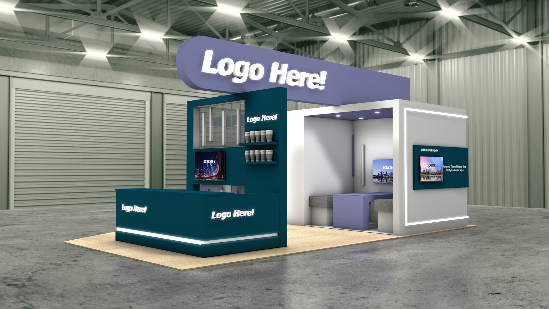 3D Exhibition Stand model - TurboSquid 2093196