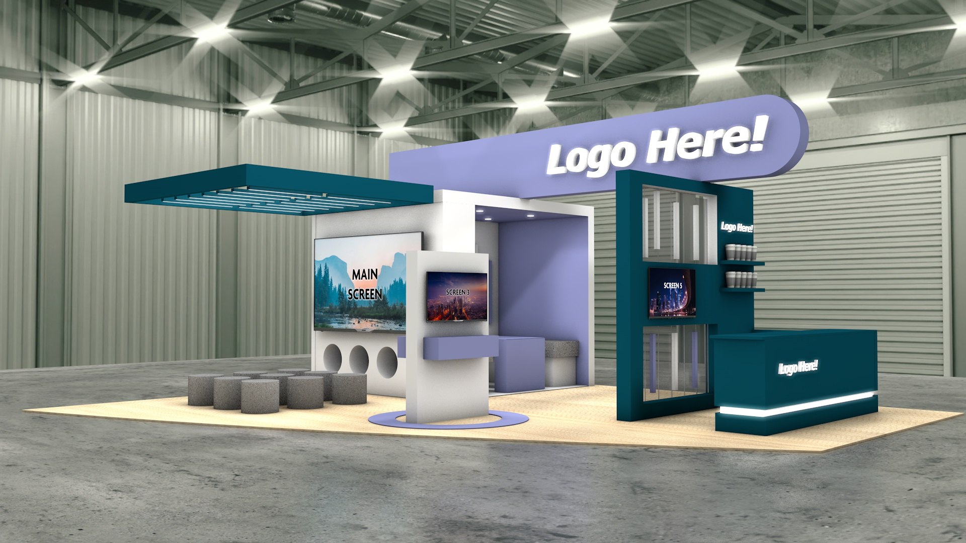 3D Exhibition Stand model - TurboSquid 2093196