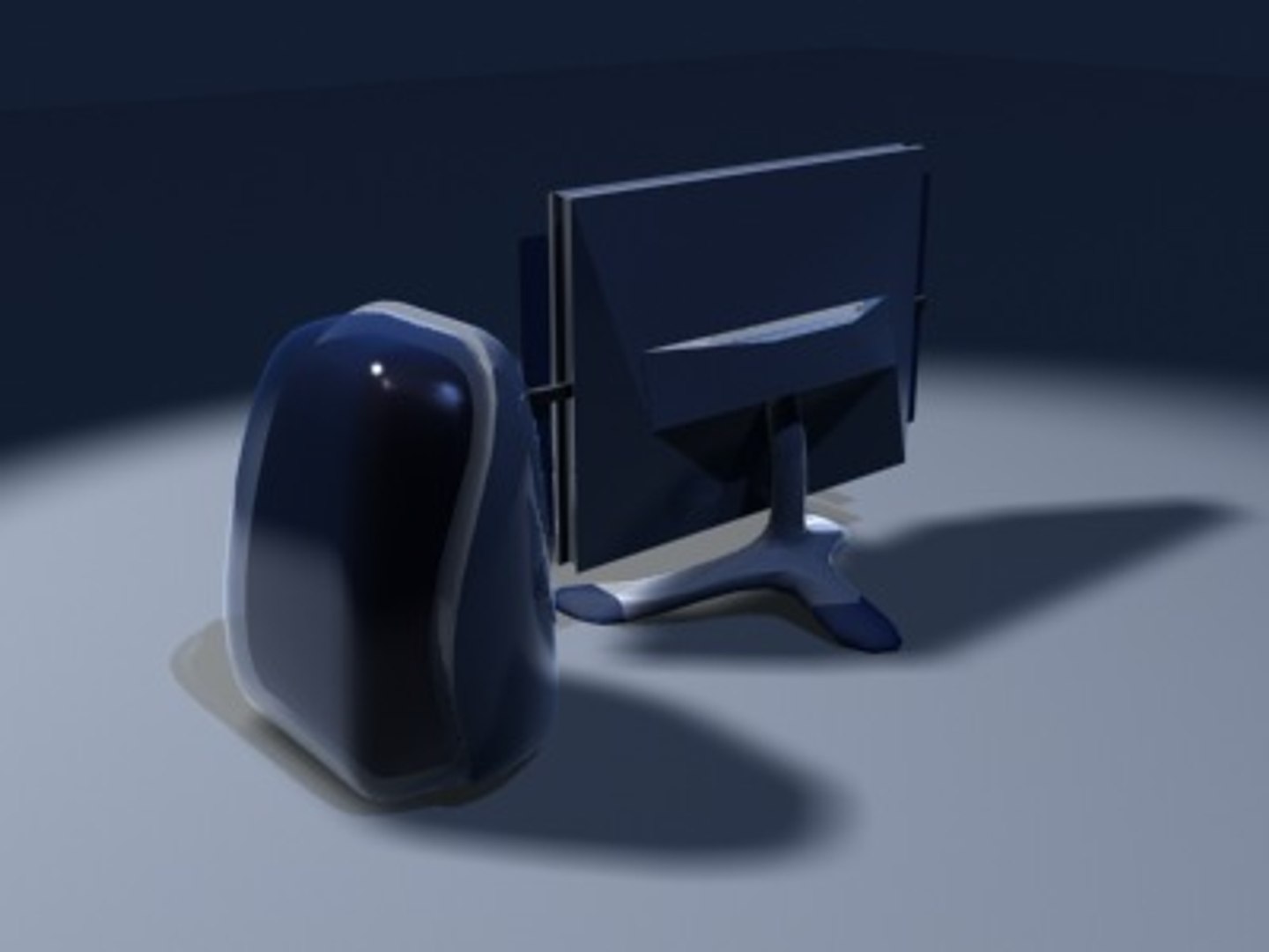 concept workstation computer 3d model