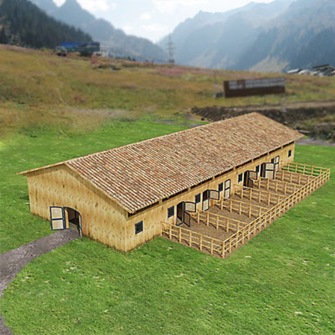 3d Model Barn Equestrian