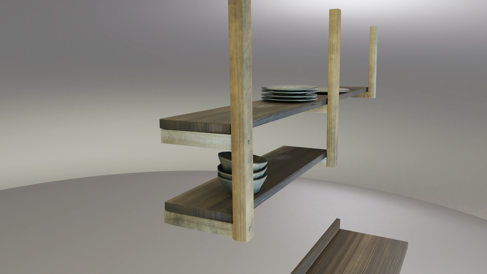 3D Kitchen Counter Rustic - TurboSquid 1690922