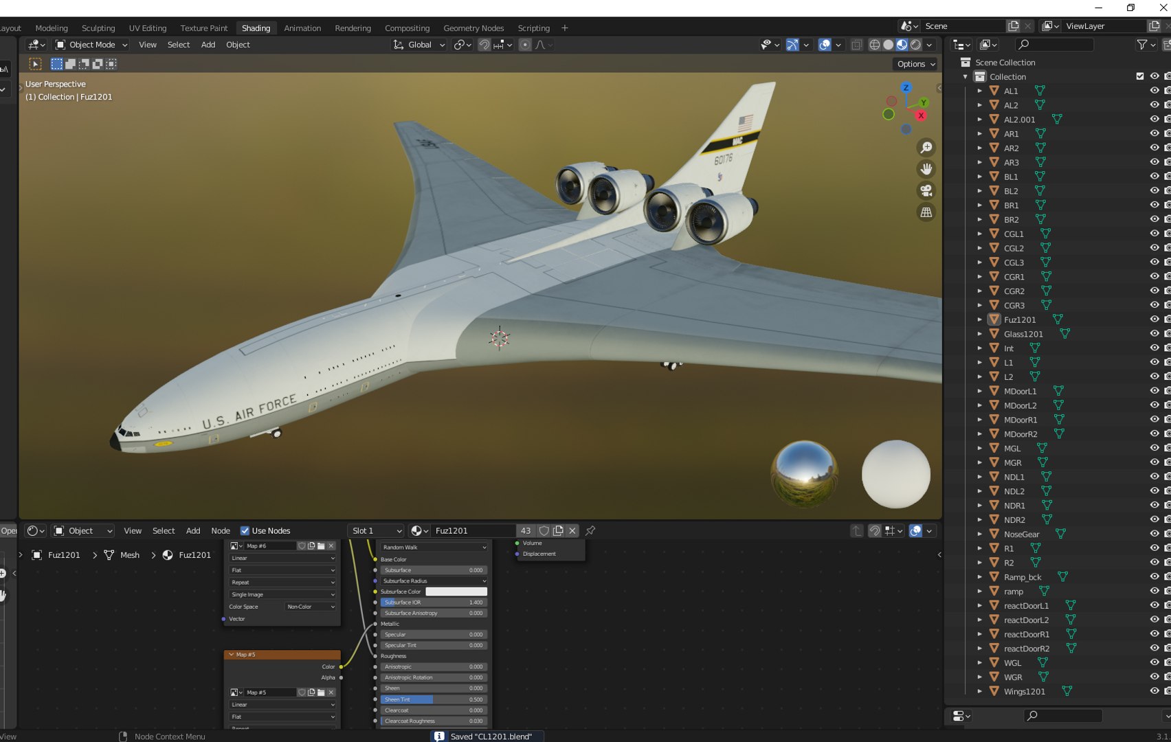 Lockheed CL-1201 Nuclear Powered Aircraft 3D Model - TurboSquid 2184167
