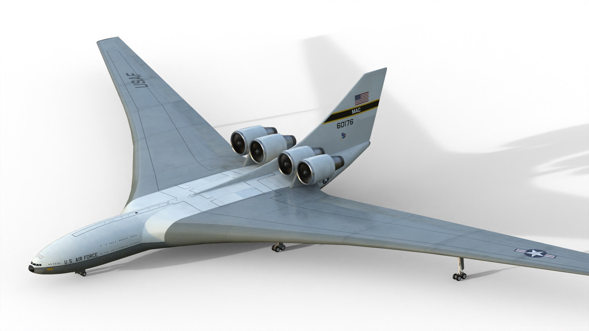 Lockheed CL-1201 Nuclear Powered Aircraft 3D Model - TurboSquid 2184167