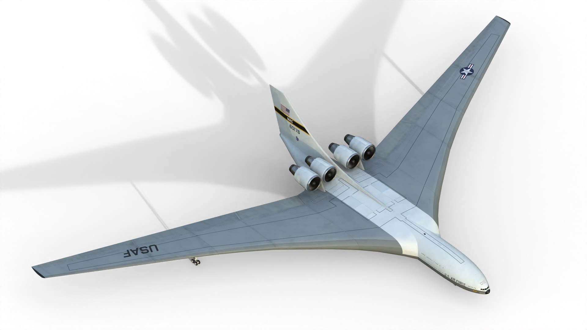 Lockheed CL-1201 Nuclear Powered Aircraft 3D Model - TurboSquid 2184167
