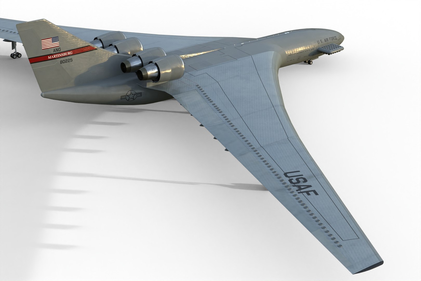 Lockheed CL-1201 Nuclear Powered Aircraft 3D Model - TurboSquid 2184167