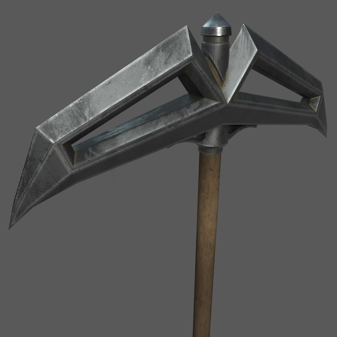 3D Game Ready Low Poly Fantasy War Pick - TurboSquid 1851311
