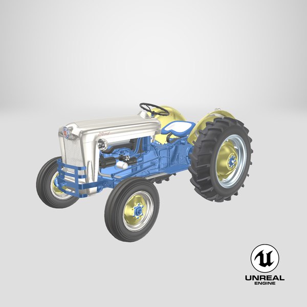 3D old vintage tractor model - TurboSquid 1571779